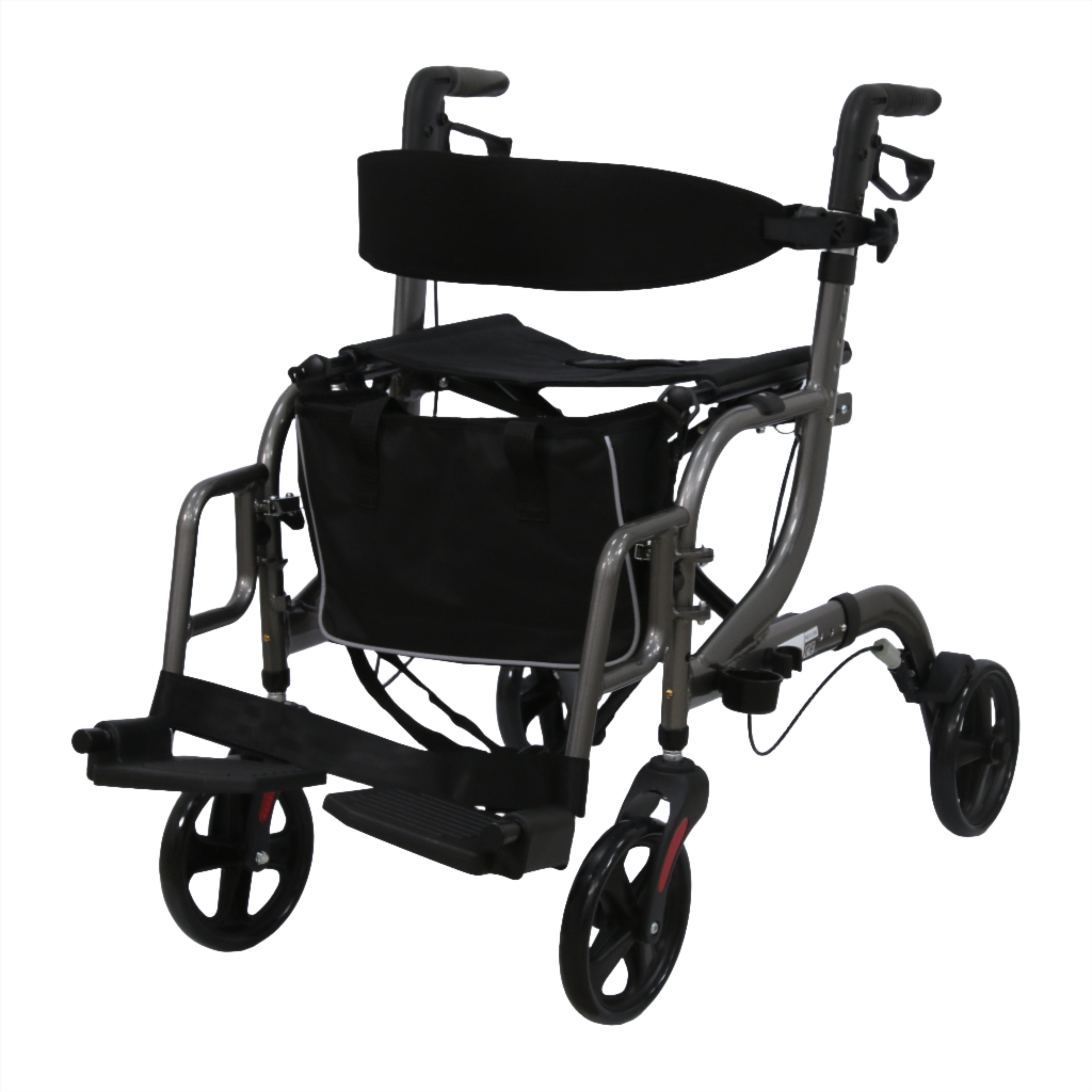 Caremax Aluminum Rollator CA8770L - Adjustable, Foldable Mobility Aid ...